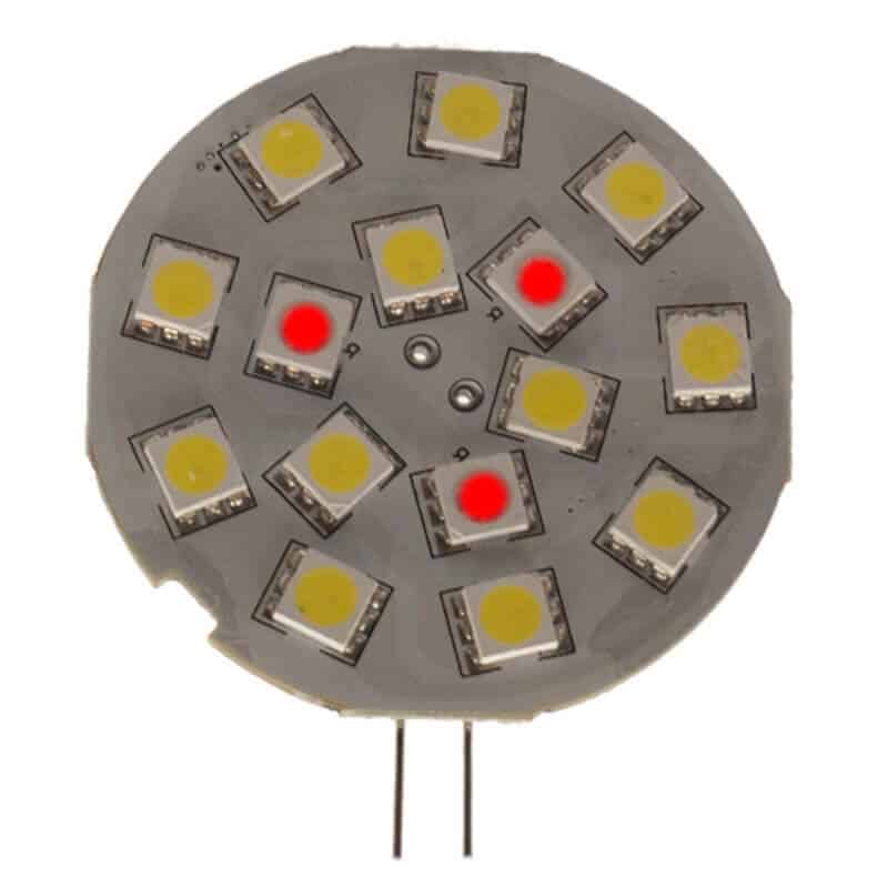 G4 Horizontal 15 LED Red/White dual mode – Bedazzled LED Lighting